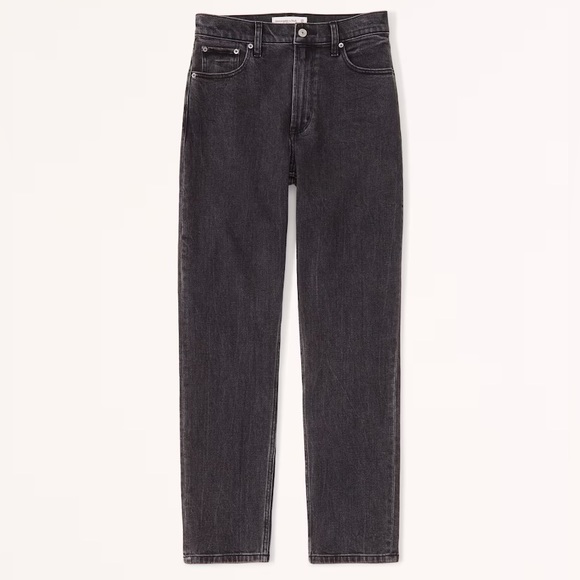 Abercrombie & Fitch | Jeans | Abercrombie The Mom High Rise Black Jeans ...